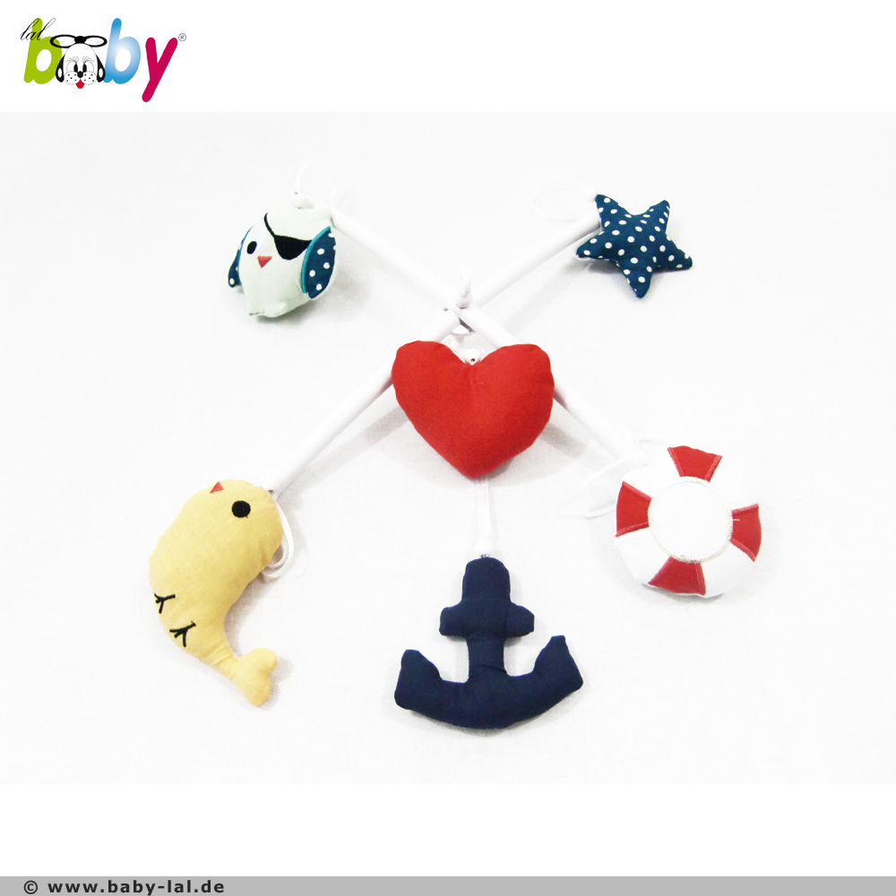 Startseite » Mobile: Eule, Herz, Stern, Spatz, Anker, Rettungsring